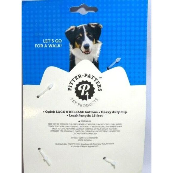 Pitter Patters | Dog | Pitter Patters Heart And Paws Retractable Leash ...